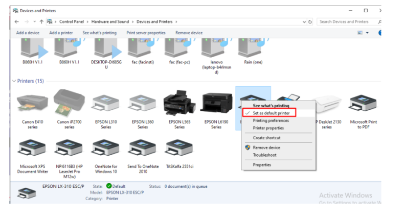 Cara Modul Setting Printerdot Matrix LX-300 dan LX-310 di Accurate ...